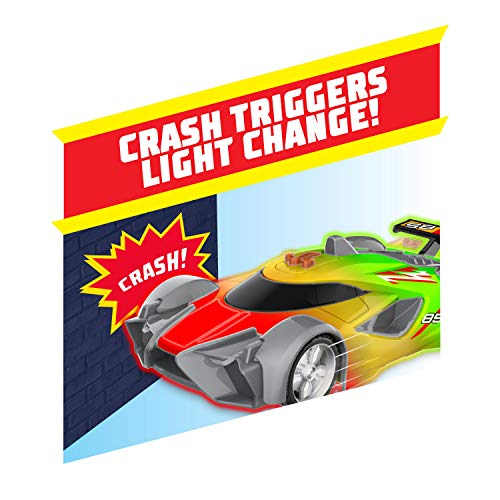 Hot Wheels Color Crashers, Mach Speeder, Kids Toys for Ages 3 Up by Just Play