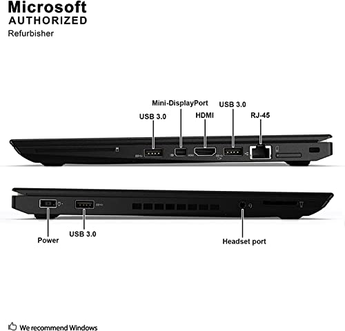 Lenovo ThinkPad T460S 14 FHD, Core i7-6600U 2.6GHz, 16GB RAM, 512GB Solid State Drive, Windows 10 Pro 64Bit, CAM (RENEWED)