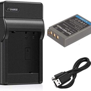 Battery and Charger for Olympus Pen E-PL1, E-PL2, E-PL3 Digital Camera