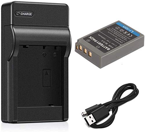 Battery and Charger for Olympus Pen E-PL1, E-PL2, E-PL3 Digital Camera