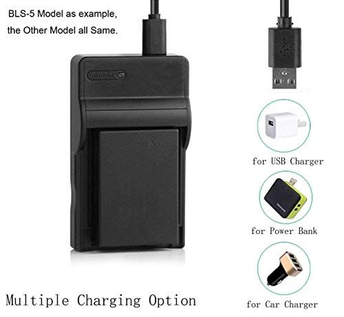 Battery and Charger for Olympus Pen E-PL1, E-PL2, E-PL3 Digital Camera