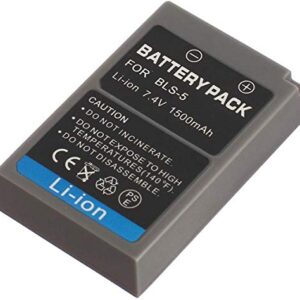 Battery and Charger for Olympus Pen E-PL1, E-PL2, E-PL3 Digital Camera