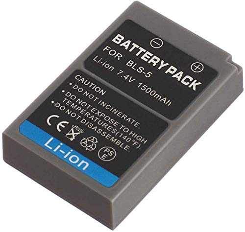 Battery and Charger for Olympus Pen E-PL1, E-PL2, E-PL3 Digital Camera