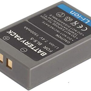 Battery and Charger for Olympus Pen E-PL1, E-PL2, E-PL3 Digital Camera