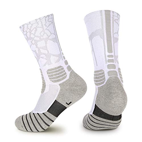 Disile Elite Basketball Socks, Cushioned Athletic Sports Crew Socks for Men & Women…