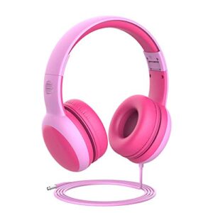 gorsun kids headphones with limited volume, children's headphone over ear, toddler headphones for boys and girls, wired headset earphones for children