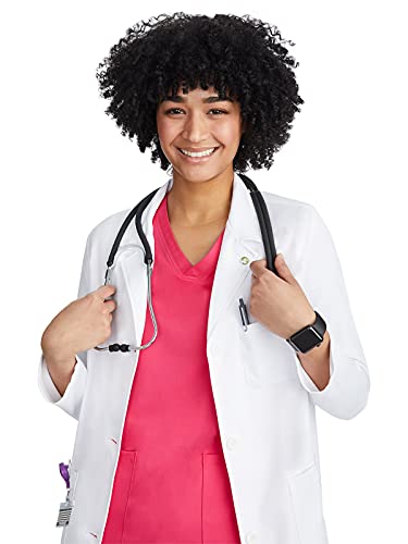 Healing Hands White Lab Coat 6 Pocket Full Length Womens 5161 Faye Lab Coat The White Coat Minimalist Collection White 2XL