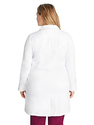 Healing Hands White Lab Coat 6 Pocket Full Length Womens 5161 Faye Lab Coat The White Coat Minimalist Collection White 2XL