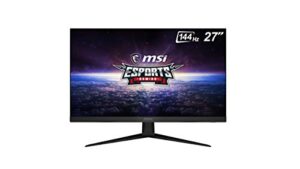 msi g271, 27" gaming monitor, 1920 x 1080 (fhd), ips, 1ms, 144hz, freesync, hdmi, displayport, tilt