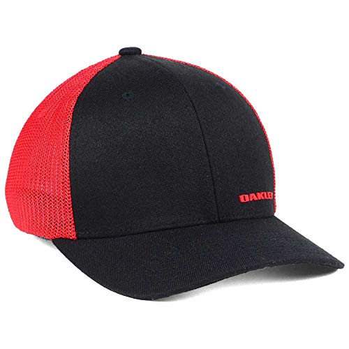 Oakley Indy Stretch-Fitted Cap Black/Red