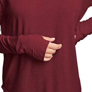 C9 Champion Women's Fashion Long Sleeve T-Shirt, Mulled Berry, L