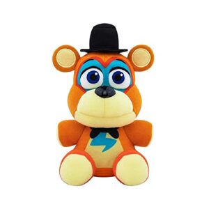 funko plush: five nights at freddy's (fnaf) pizza plex-glamrock freddy fazbear - fnaf pizza simulator - collectible soft plush - birthday gift idea - official merchandise - stuffed