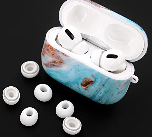 3 Pairs Compatible with AirPods Pro and Pro 2 Ear Tips Buds, Medium Size Replacement Silicone Rubber Eartips Earbuds Gel Cover Accessories Compatible with AirPods Pro 2nd 1st - Medium White