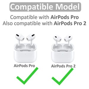 3 Pairs Compatible with AirPods Pro and Pro 2 Ear Tips Buds, Medium Size Replacement Silicone Rubber Eartips Earbuds Gel Cover Accessories Compatible with AirPods Pro 2nd 1st - Medium White