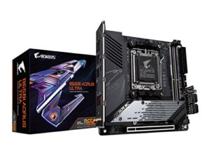 gigabyte b650i aorus ultra (am5/ lga 1718/ amd/ b650/ mini-itx/ 5-year warranty/ ddr5/ pcie 5.0 m.2/ pcie 5.0/ usb 3.2 gen2x2 type-c/wi-fi 6e/ intel 2.5gbe lan/q-flash plus/ez-latch/motherboard)