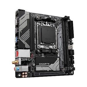 GIGABYTE A620I AX (AM5/ LGA 1718/ AMD/ A620/ Mini-ITX/ 5-Year Warranty/ DDR5/ Single M.2/ PCIe 4.0/ USB 3.2 Gen1 Type-C/Realtek Wi-Fi 6E/ Realtek 2.5GbE/ Q-Flash Plus/PCIe EZ-Latch/Motherboard)