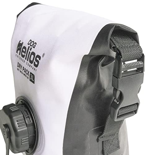 Dog Helios 'Grazer' Waterproof Outdoor Travel Dry Food Dispenser Bag, 3L, White