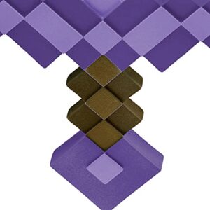 Disguise Minecraft Toy Weapon, Enchanted Purple Sword Costume Accessory, Plastic Video Game Inspired Toy Replica, Purple, 20.25 Inch Length