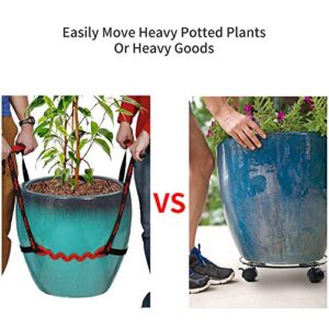 GARTOL 13'' Plant Caddy with Wheels Rolling Plant Stand with Wheels, Heavy Duty Iron Garden Flower Pot Planter Mover, Potted Plant Dolly with Locking for Outdoor & Indoor, Including Screws, Nuts