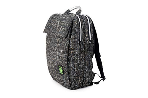 DIME BAGS Slab Bag Hemp Backpack with Padded Laptop Compartment and Secret Pocket (Concrete)