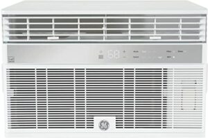 ge ahy08lz window air conditioner complete with wifi & smart home connectivity | energy star certified | cools up to 350 square feet | 115 volts | white