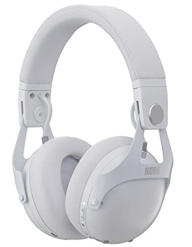 Korg Smart Noise Cancelling DJ Headphones, White NCQ1WH