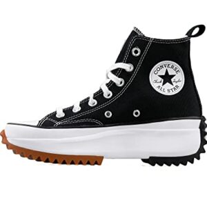 Converse Run Star Hike Hi Sneakers, Black/White/Gum, 9 US Women/7.5 US Men