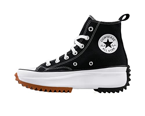 Converse Run Star Hike Hi Sneakers, Black/White/Gum, 9 US Women/7.5 US Men