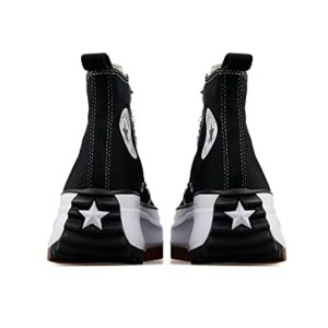 Converse Run Star Hike Hi Sneakers, Black/White/Gum, 9 US Women/7.5 US Men