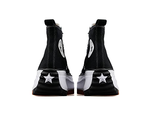 Converse Run Star Hike Hi Sneakers, Black/White/Gum, 9 US Women/7.5 US Men