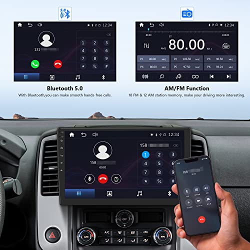 Eonon 10.1 Inch Double Din Car Stereo,Wired and Wireless CarPlay & Android Auto, Mirror Link, QLED Display Car Radio Receiver, Quick Charge/Built in DSP, Bluetooth 5.0-X20PLUS