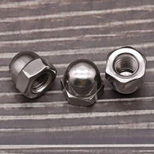 5/16-18 Acorn Hex Cap Dome Head Nuts, 304 Stainless Steel 18-8, Coarse Thread UNC, Full Thead Coverage, Pack of 25