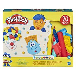 play-doh makin' faces create it kit for kids 3 years and up with 7 non-toxic colors