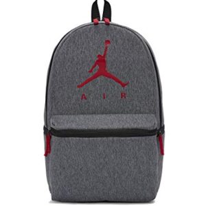 Nike Air Jordan Jumpman Backpack (One Size, Carbon Heather/Gym Red)