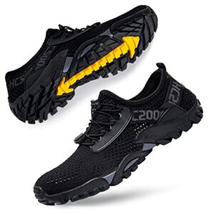 men water shoes quick drying women water hiking swim beach shoes for sailing kayaking surfing all black