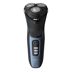 philips norelco shaver 3500, rechargeable wet & dry electric shaver with pop-up trimmer and storage pouch, s3212/82