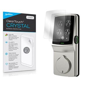 BoxWave Screen Protector Compatible with Lockly Secure Plus Touchscreen Deadbolt - ClearTouch Crystal (2-Pack), HD Film Skin - Shields from Scratches for Lockly Secure Plus Touchscreen Deadbolt