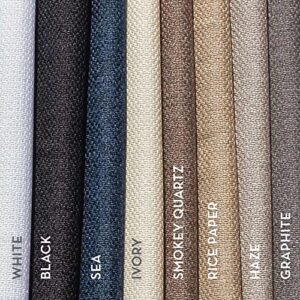 Standard Textile Circa Bed Wrap, Modern Bed Skirt Alternative with Bamboo Core, Haze, Queen