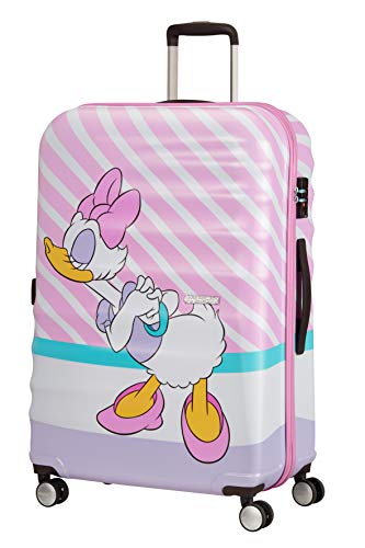 American Tourister Unisex Adult Spinner L (77 cm-96 L), Multicolour (Daisy Pink Kiss)