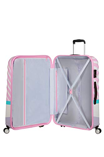 American Tourister Unisex Adult Spinner L (77 cm-96 L), Multicolour (Daisy Pink Kiss)