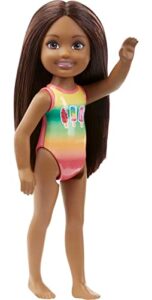 barbie club chelsea beach doll, 6-inch