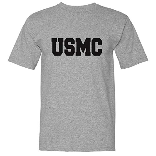 eMarinepx USMC T-Shirt Grey. Made in USA. Officially Licensed with The United States Marine Corps