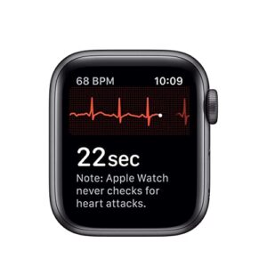 Apple Watch Series 5 (GPS, 40MM) - Space Gray Aluminum Case with Black Sport Band (Renewed)