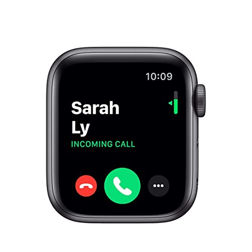 Apple Watch Series 5 (GPS, 40MM) - Space Gray Aluminum Case with Black Sport Band (Renewed)