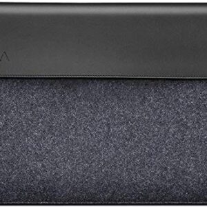 Lenovo Yoga Laptop Sleeve for 15-Inch Computer, Leather and Wool Felt, Magnetic Closure, Accessory Pocket, GX40X02934, Black