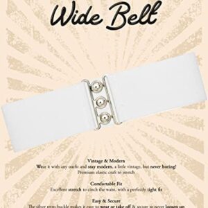 Ro Rox Retro Vintage Belt | Elastic Belt Women's Accessories | 50s Nurse Belt | Waist Belt For Women & Ladies