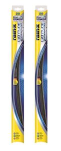 rain-x 810168 latitude water repellency windshield wiper blade - 28" (pack of 2)