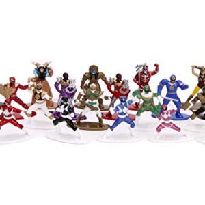 Jada Toys Power Rangers 1.65" Die-cast Metal Collectible Figures 20-Pack, Toys for Kids and Adults, Silver