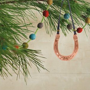 Hallmark Signature Premium Christmas Ornament, Lucky Horseshoe, Metal (0001HDL2141)