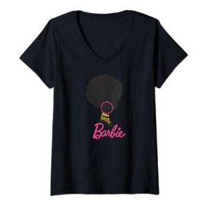 Barbie: Afro Barbie V-Neck T-Shirt